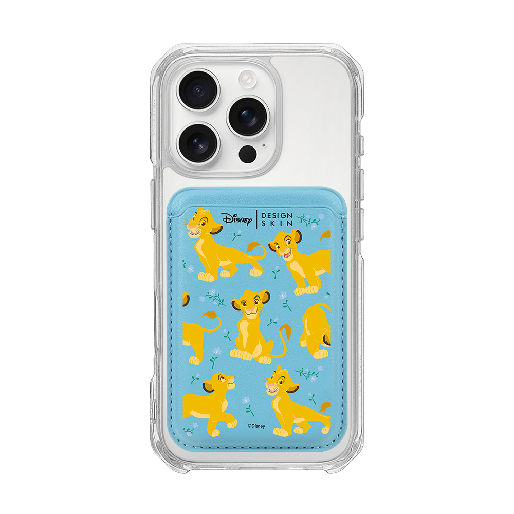 [DISNEY] THE LION KING - FLOWER SIMBA/BLUE (MAGSAFE LEATHER POCKET ...