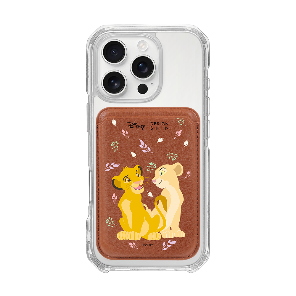 [DISNEY] THE LION KING - SIMBA LOVE NALA/BROWN (MAGSAFE LEATHER POCKET ...